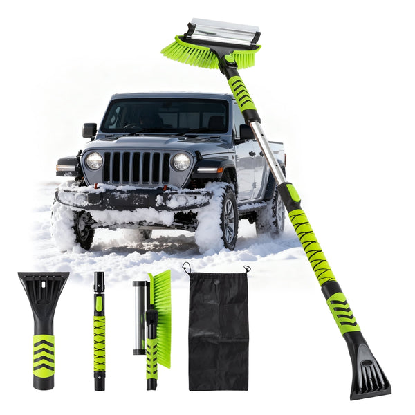 Steelite 43" Ice Scraper and Extendable Snow Brush for Car Windshield ...