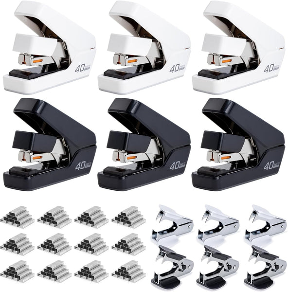 Deli Stapler, Effortless Staplers for Desk, 40 Sheet Capacity Heavy Du ...
