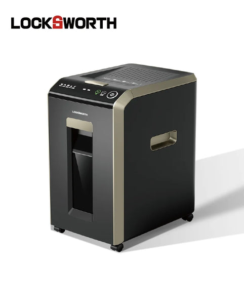 Locksworth-200-sheet Micro-Cut Paper Shredder for Office, P-5 High Sec ...