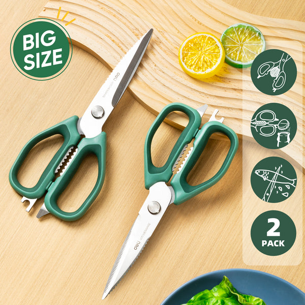 Deli 2 Pack Kitchen Scissor 5 in 1,Kitchen Shears Heavy Duty Kitchen S ...