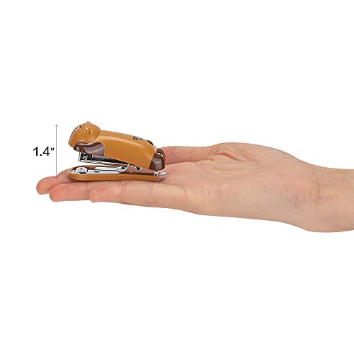 Deli Mini Cute Bear Desktop Stapler, Office Stapler, 12 Sheet Capacity ...
