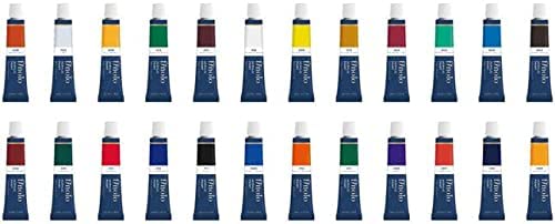 finenolo Acrylic Paint Set - Set of 24 Colors (0.41oz/12ml) with 6 Pai ...